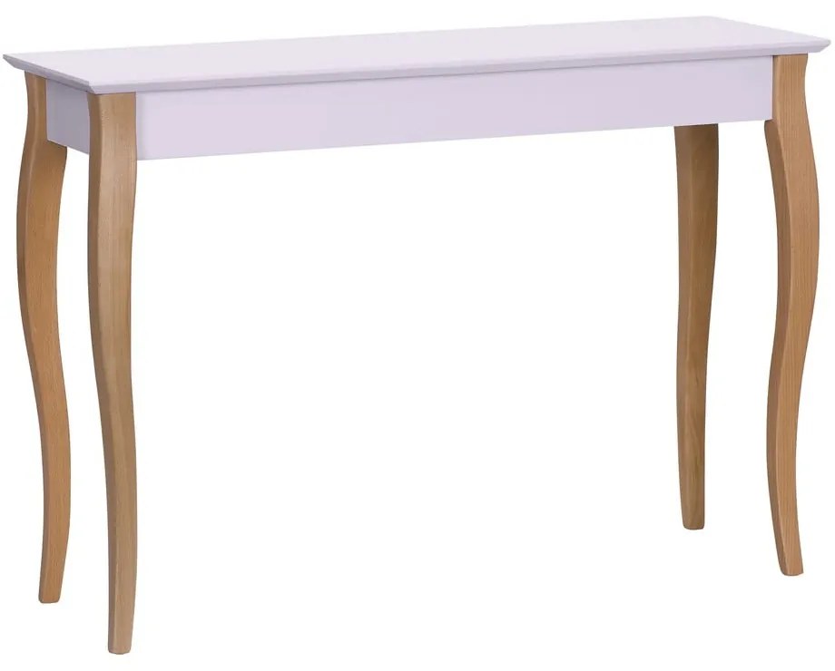 Růžový odkládací stolek Ragaba Console, délka 105 cm