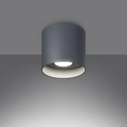 Stropní svítidlo SOLLUX MIKA šedé GU10 1x10W bez žárovky SL.1282