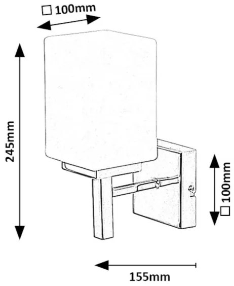 Rabalux 71059 - Koupelnové nástěnné svítidlo ZENKAI 1xE14/10W/230V IP44 chrom