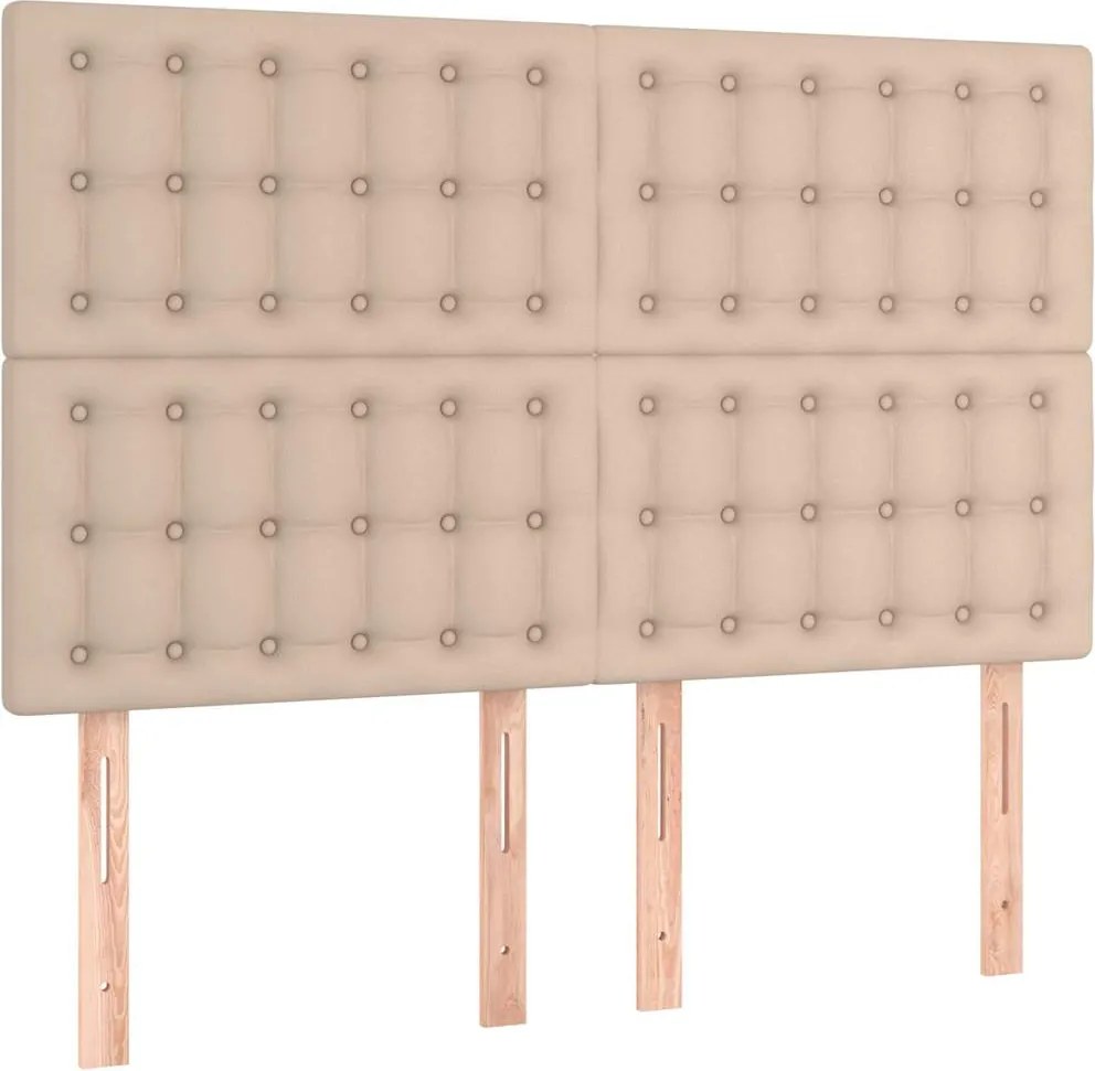 Box spring postel s matrací cappuccino 140x200 cm umělá kůže 3132506