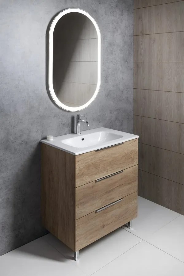 Sapho Sapho, PARGA oválné zrcadlo s LED osvětlením 60x100 cm, PG600