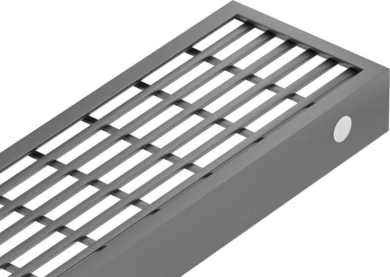 Mexen Flat M33 krytka žlabu 50 cm, broušený grafit, 1E33050