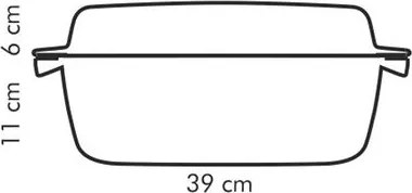 TESCOMA Pekáč s poklopem PREMIUM 39 x 22 cm