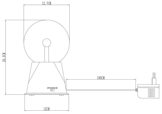 Globo 280110 - LED Stolní lampa PLASMA LED/3,6W/230V