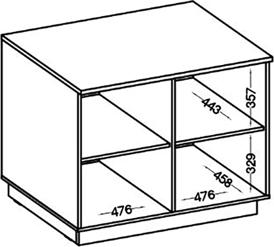 FLAWIA | komoda 2D | 100 cm | Stilo ab | artisan/bílá