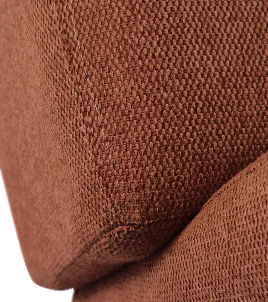 Designové křeslo, terakota/černá, KAPY