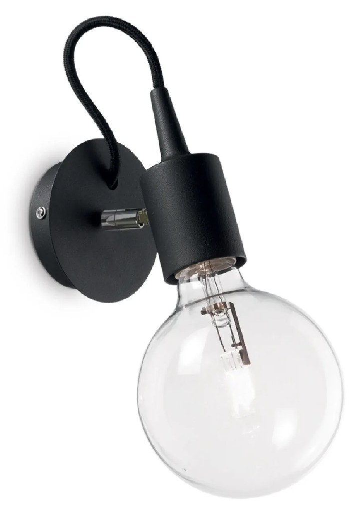 Nástěnné svítidlo Ideal Lux Edison AP1 nero 148908 černé