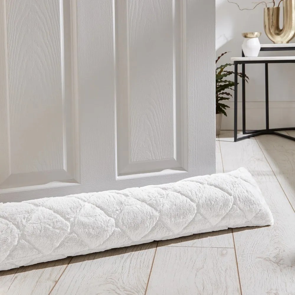 Bílá ochrana proti průvanu 20x90 cm Cosy Diamond – Catherine Lansfield
