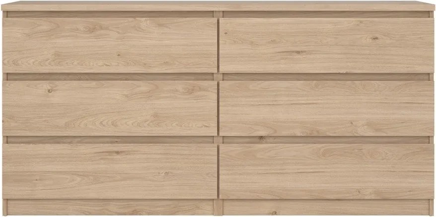 Komoda v dekoru dubu v přírodní barvě 154x76x50 cm Naia – Tvilum