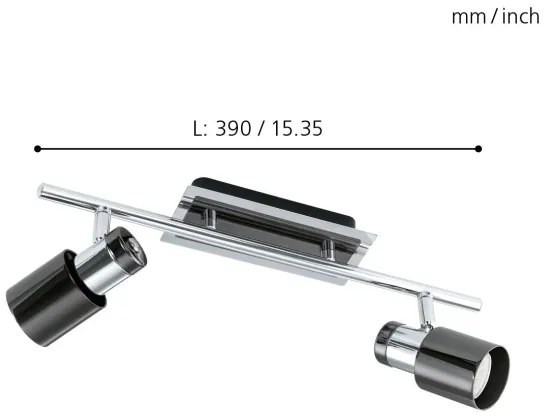 Eglo 30833 - LED bodové svítidlo DAVIDA 1 2xGU10/5W/230V
