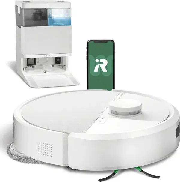 iRobot Roomba Plus 405 Combo + AutoWash dock - white - Robotický vysavač s mopem
