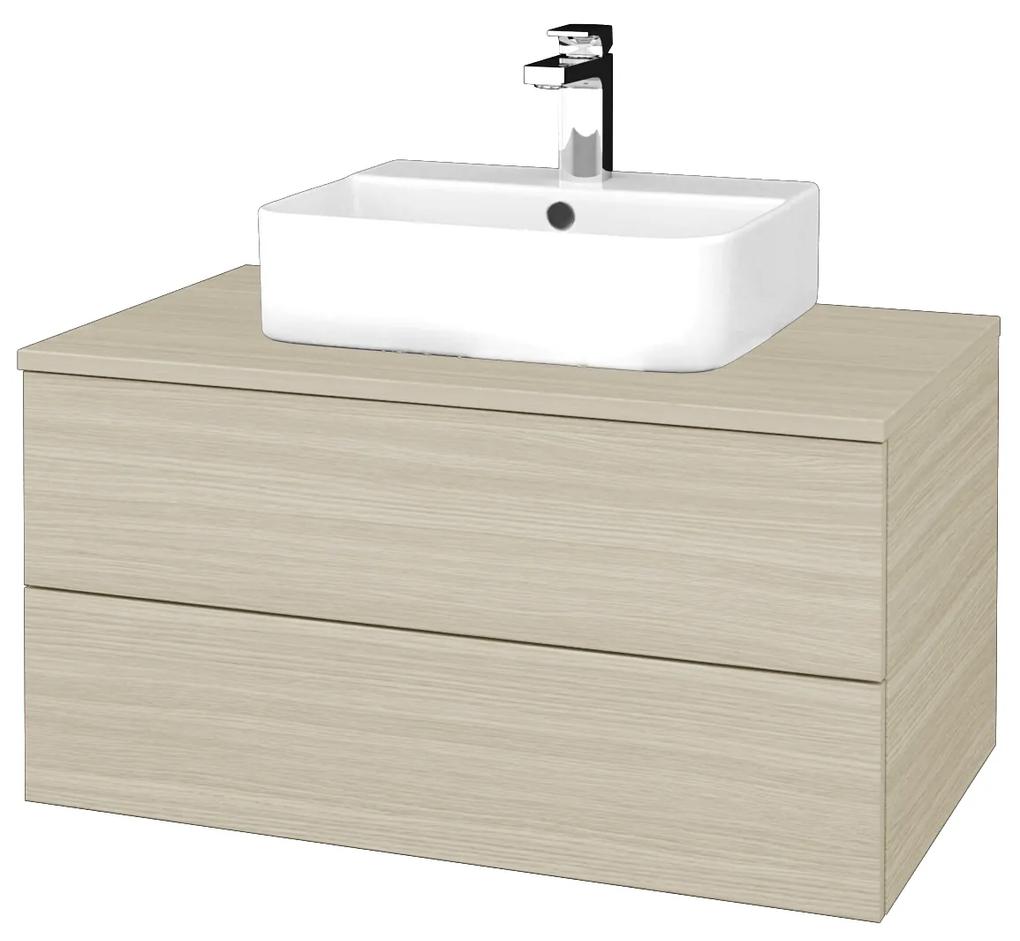 Dřevojas Koupelnová skříňka MODULE SZZ2 80 Varianta: N01 Bílá lesk / L01 Bílá vysoký lesk