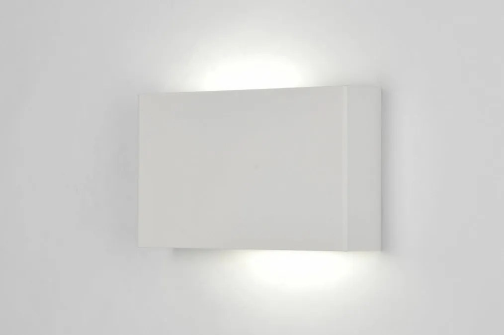 Nástěnné designové bílé svítidlo do chodby Knoxville White
