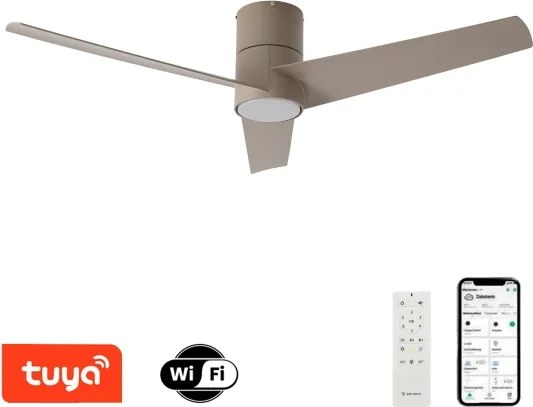 ZEVENTI - LED Stropní ventilátor BARROSA LED/18W/230V Wi-Fi Tuya + DO