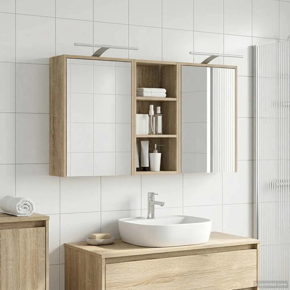 Sada koupelnových skříněk 3 ks 116 x 16 x 62,5 cm 3403818