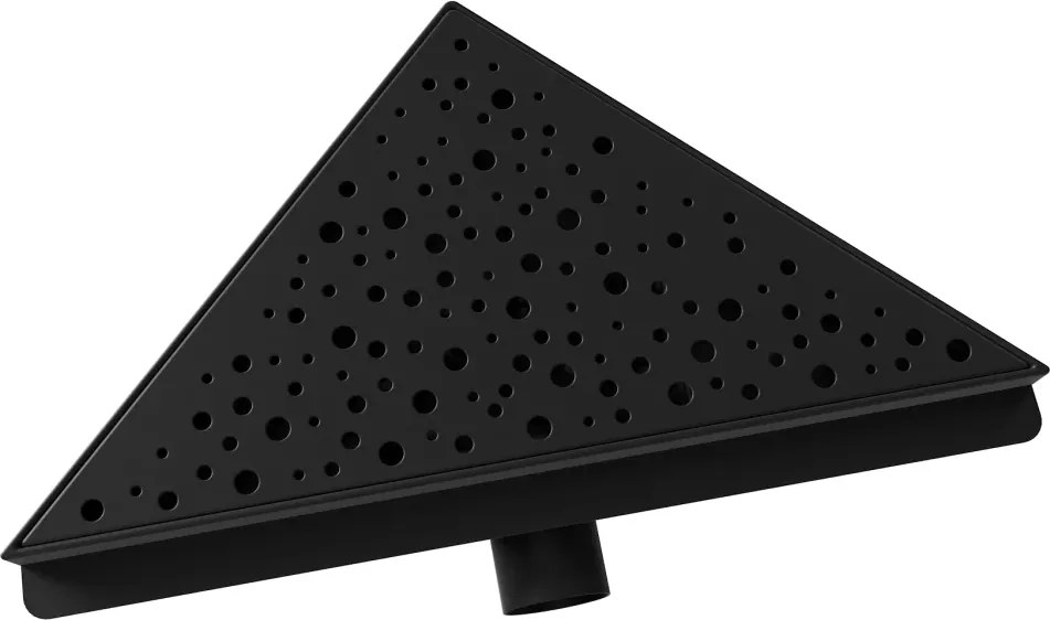 B-TRIANGL 20 Black Odtoková vpusť rohová