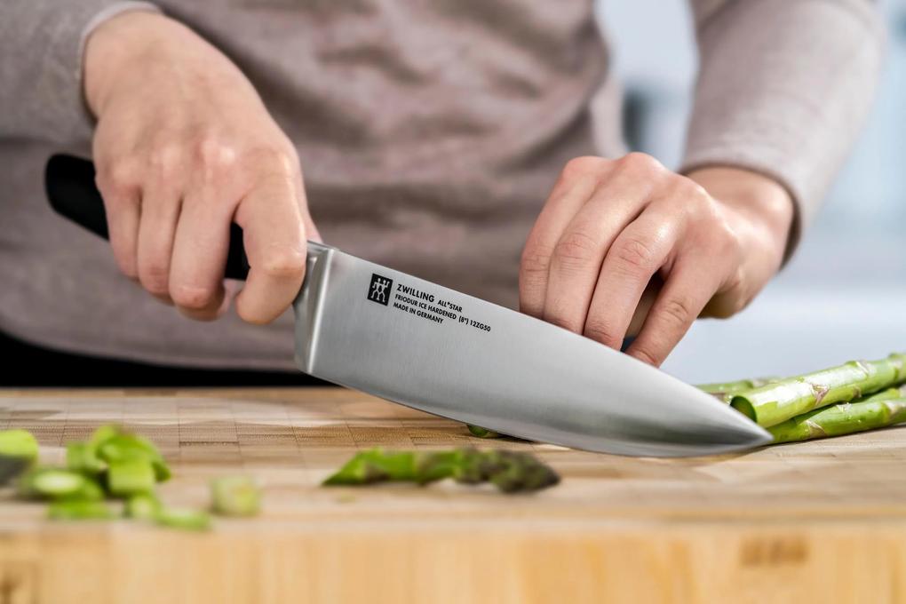 Kuchařský nůž a nůž na zeleninu a ovoce All Star stříbrný