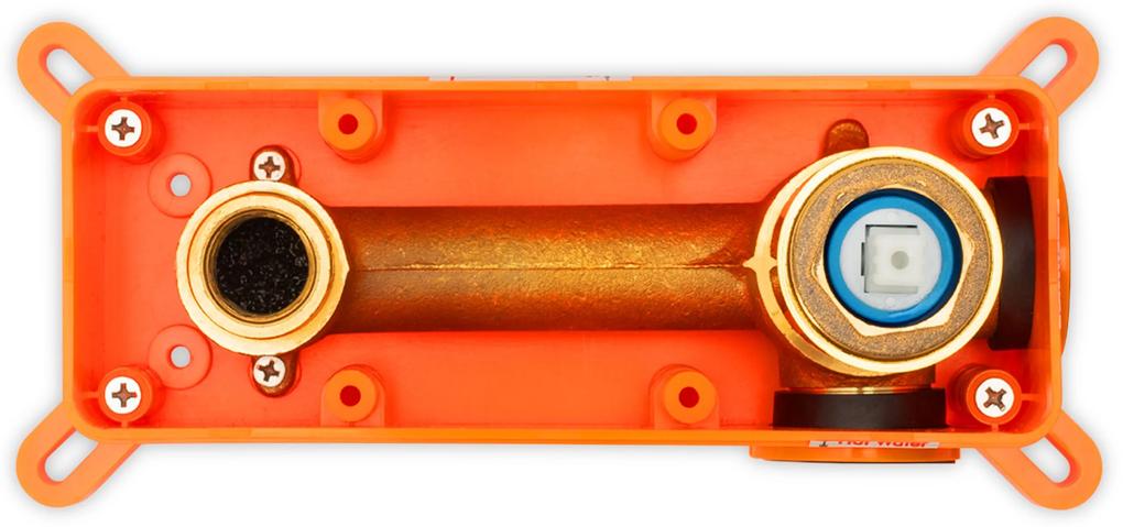Podomítková umyvadlová baterie REA LUNGO BOX systém růžové zlato