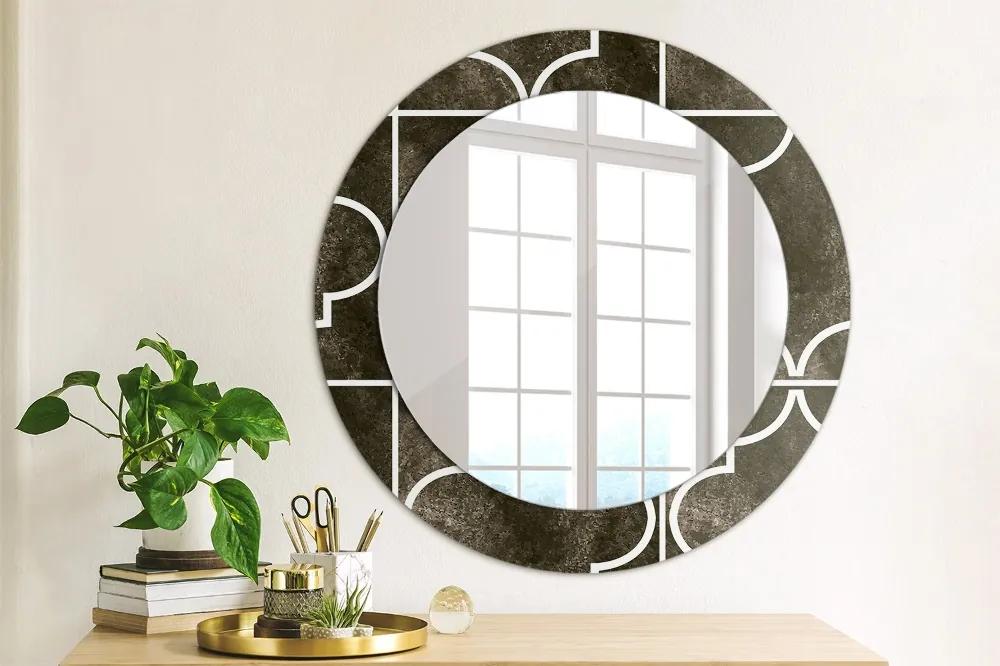 Kulaté dekorativní zrcadlo Starožitné dlaždice fi 60 cm