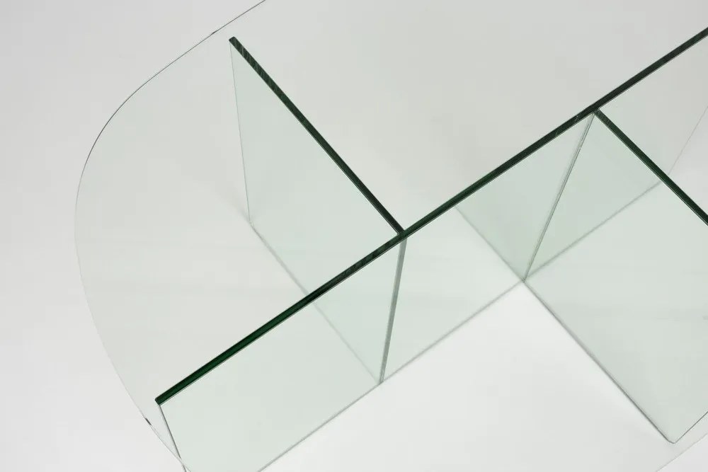 Skleněný konferenční stolek 60x80 cm Linea – Zuiver