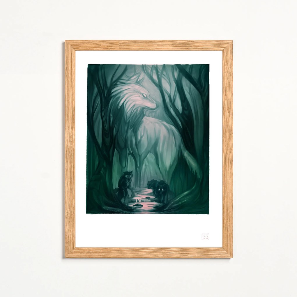 Lucie Talaber | Vlci Rám: Černý, Velikost: 40 x 30 cm