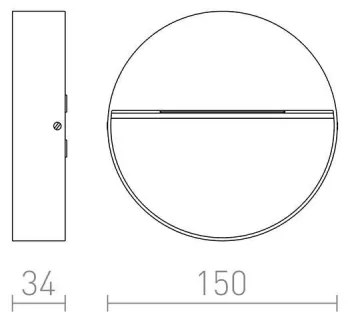 RED-Design Rendl-R12539- LED Venkovní nástěnné svítidlo AQILA LED/6W/230V IP54