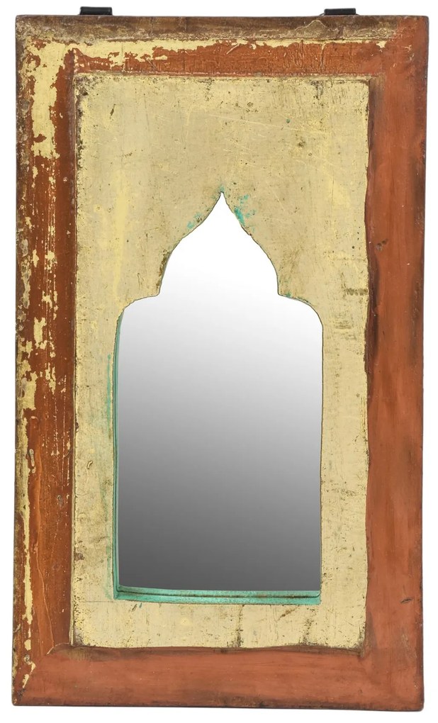 Sanu Babu Zrcadlo v rámu z teakového dřeva, 18x2x31,5cm