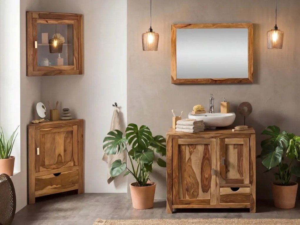 furniture-nabytek.cz - Koupelnový set do rohu Laredo akácie