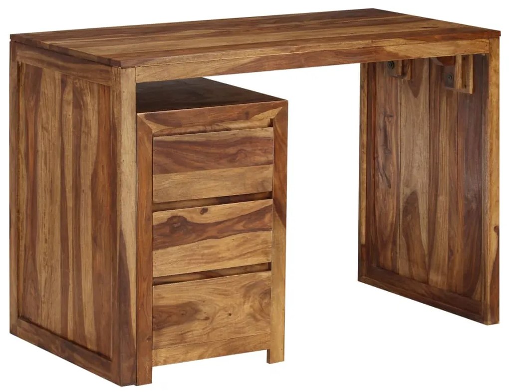 246216 vidaXL Psací stůl z masivního sheeshamového dřeva 110 x 55 x 76 cm