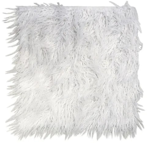 Chic Antique Podsedák z umělé kožešiny White 40 x 40 cm, bílá barva, textil