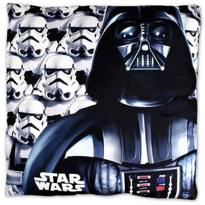 Polštář Star Wars - Hvězdné války - Darth Vader a imperiální Stormtroopeři - 40 x 40 cm