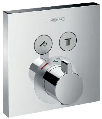 Hansgrohe Shower Select - Termostatická baterie pod omítku, pro 2 výstupy, chrom 15763000