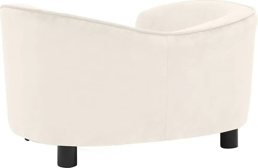 Pohovka pro psy krémová 69 x 49 x 40 cm plyš 171025