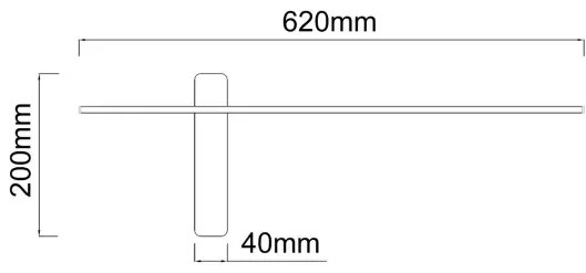 Designové nástěnné svítidlo Bene 60 zlatá