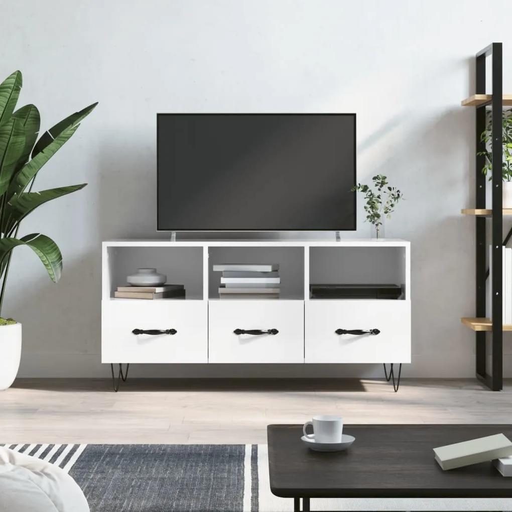 vidaXL TV skříňka 102 x 36 x 50 cm kompozitní dřevo [829034] Barva: Černá