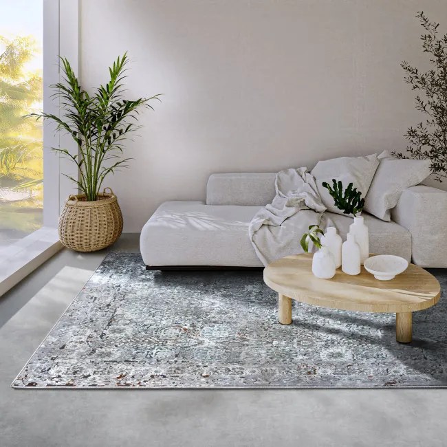 Koberec Villeroy & Boch Kollektion 1809 Helen světle šedý / vícebarevný