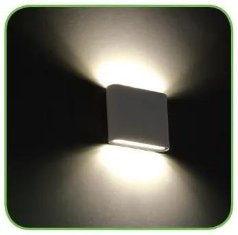 ACA Lighting Zahradní nástěnné LED svítidlo MAIDA 7W/230V/3000K/310Lm/60°/IP54, tmavě šedé