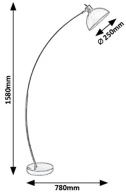 Rabalux 5592 - Stojací lampa OTTO 1xE27/40W/230V