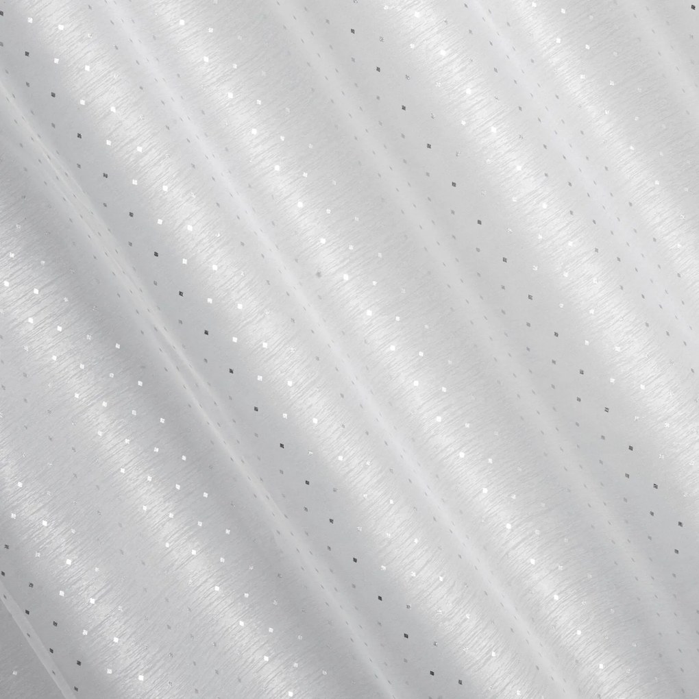 ZÁCLONA NA KROUŽCÍCH SIBEL 300 CM X 250 CM CM BÍLÁ