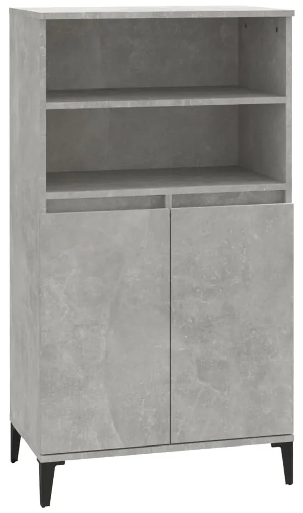 Skříň highboard betonově šedá 60 x 36 x 110 cm kompozitní dřevo