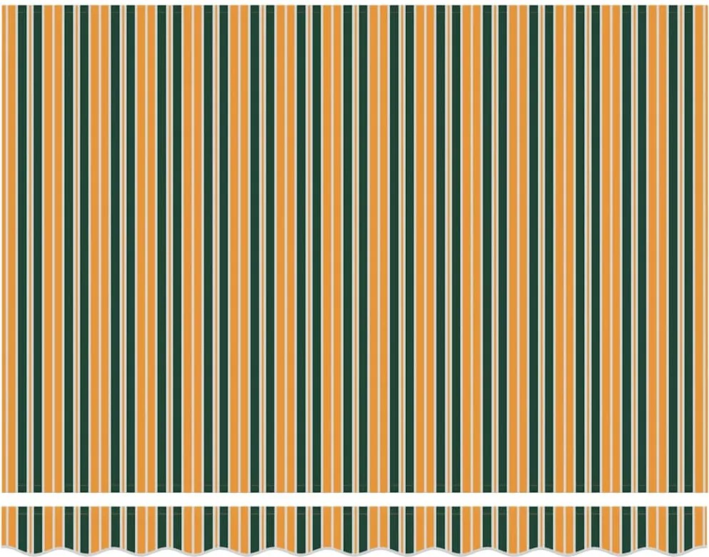 Stahovací markýza Zelená a žlutá 300 x 250 x 165 cm 3330167