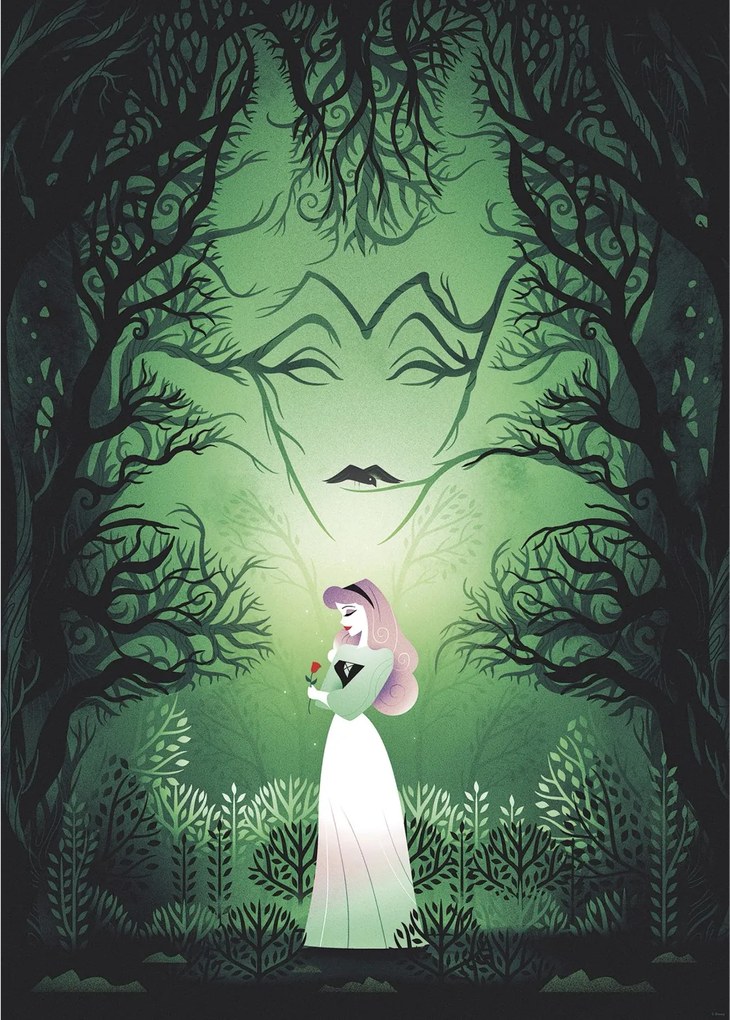 Komar Plakát Disney Sleeping Beauty Aurora Maleficent 50 x 70 cm