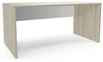 Kancelářský stůl Viva, 160 x 80 x 75 cm, rovné provedení, dub oyster/bílý
