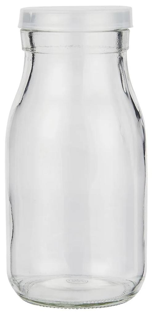 IB LAURSEN Skleněná lahvička s víčkem Clear Glass 210 ml, čirá barva, sklo, plast