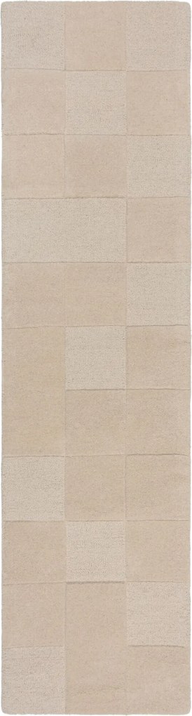 Flair Rugs, Běhoun Moderno Checkerboard Natural, 60x230, béžová, ložnice