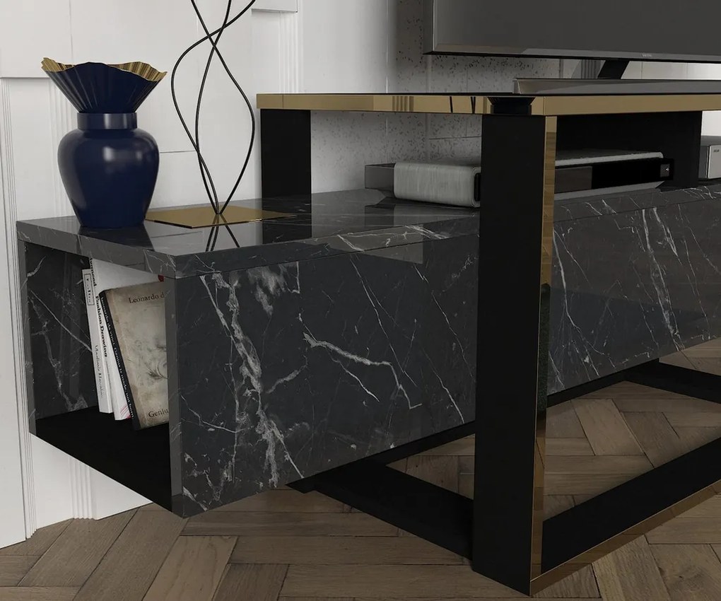 Casarredo Televizní stolek BENDIGO marble
