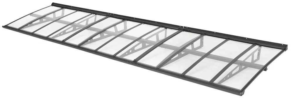 Dveřní stříška Kassel 100 x 450 cm CoverTech antracitová