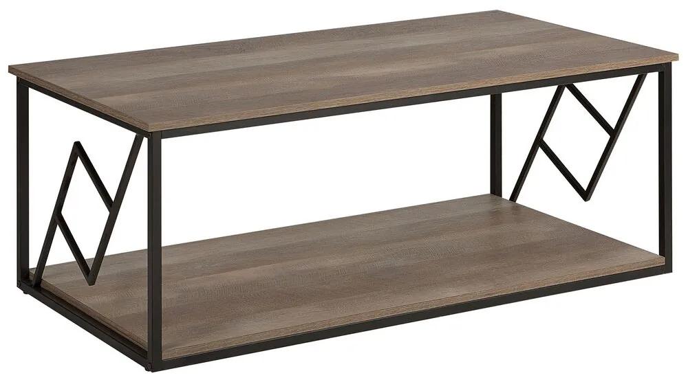 Konferenční stolek v barvě tmavého dřeva FORRES Beliani