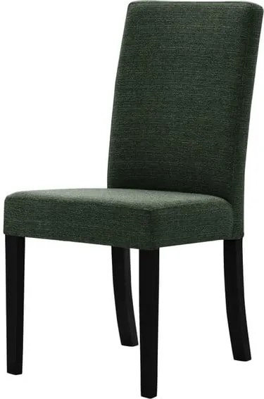 Zelená židle s černými nohami z bukového dřeva Ted Lapidus Maison Tonka