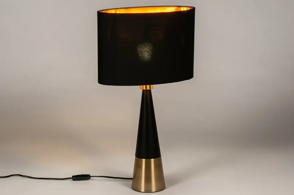 Stolní lampa Sion Black and Gold